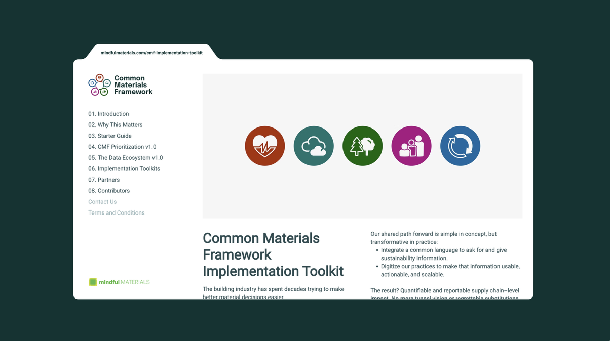 Mindful Materials Launches Common Materials Framework (CMF ...