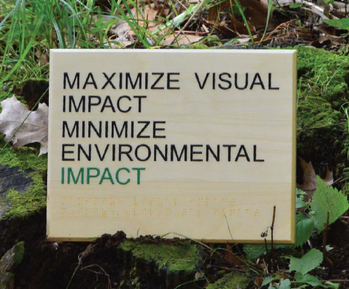 Top Six Sustainable ADA Signage Trends : Green Building Design