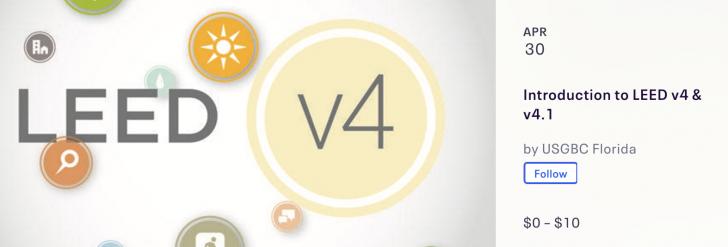 Webinar - Introduction to LEED v4 and v4.1, USGBC FL, April 30, 9-10:30 ...