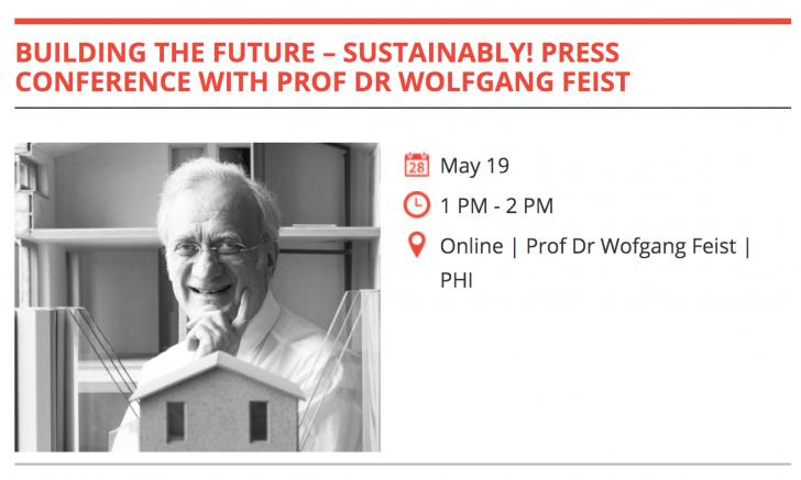 Press Conference with Passive House Institute Founder Dr. Wolfgang ...