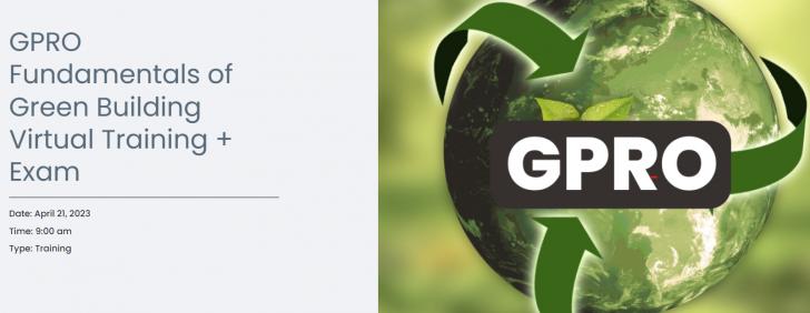 Free Online Training: GPRO Fundamentals of Green Building Virtual ...