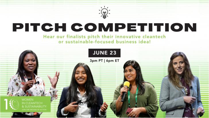 Women in Cleantech and Sustainability, Pitch Competition, Online, June ...