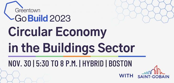 Circular Economy in the Buildings Sector, November 30, 5:30-8 pm ...
